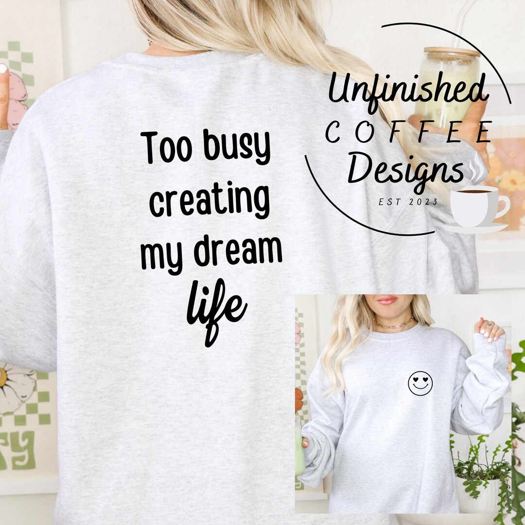 Dream Life SVG, Smiley Face, Boss Babe, Positive Affirmation (digital ...
