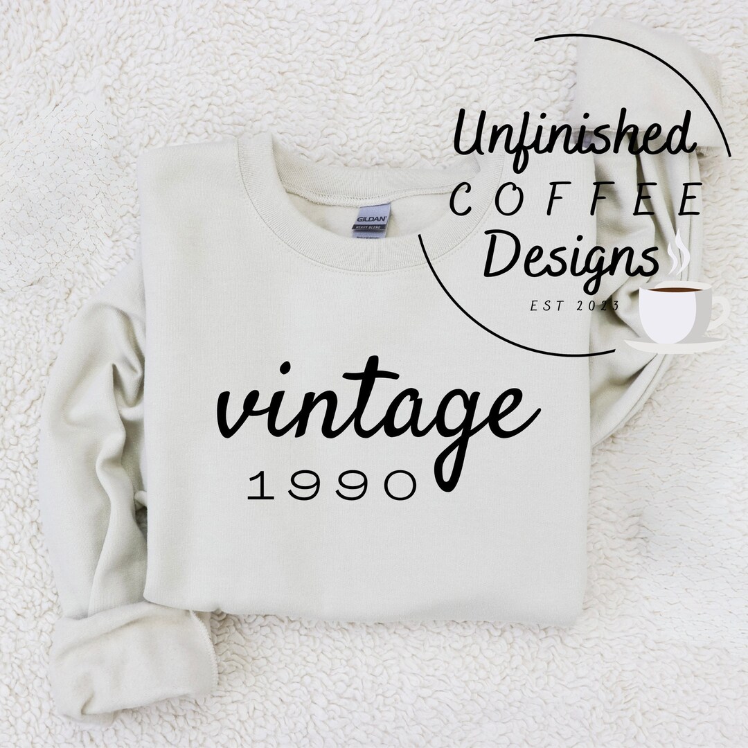 Vintage 1990 SVG PNG | Birthday Gift, 90s Theme (digital Download) - Etsy