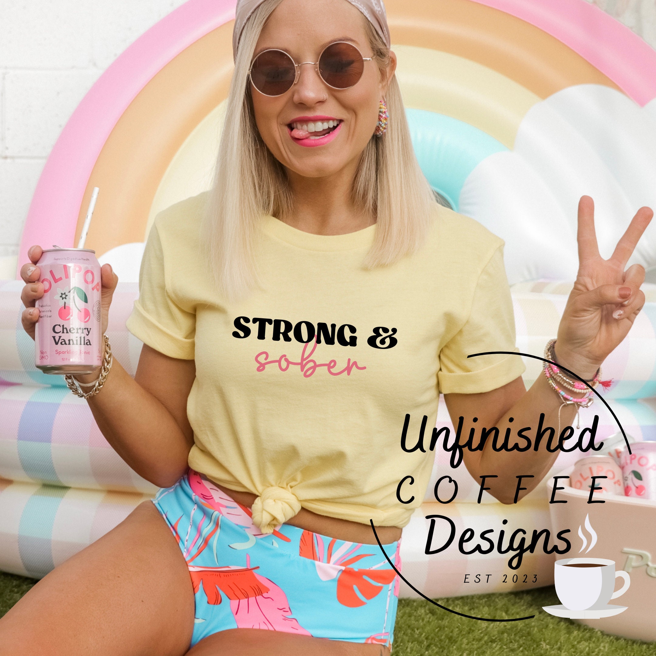 Strong & Sober SVG PNG, Strong Svg, Sober Svg, in My Sober Era Svg ...