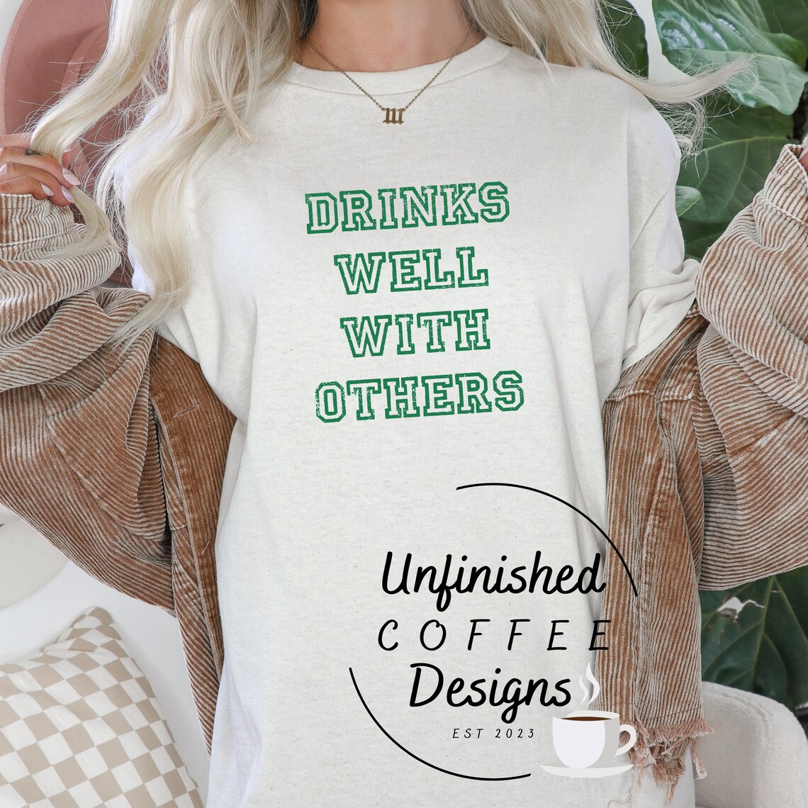 Drinks Well With Others SVG PNG, Drinking Svg, Alcohol Svg, St Patrick ...