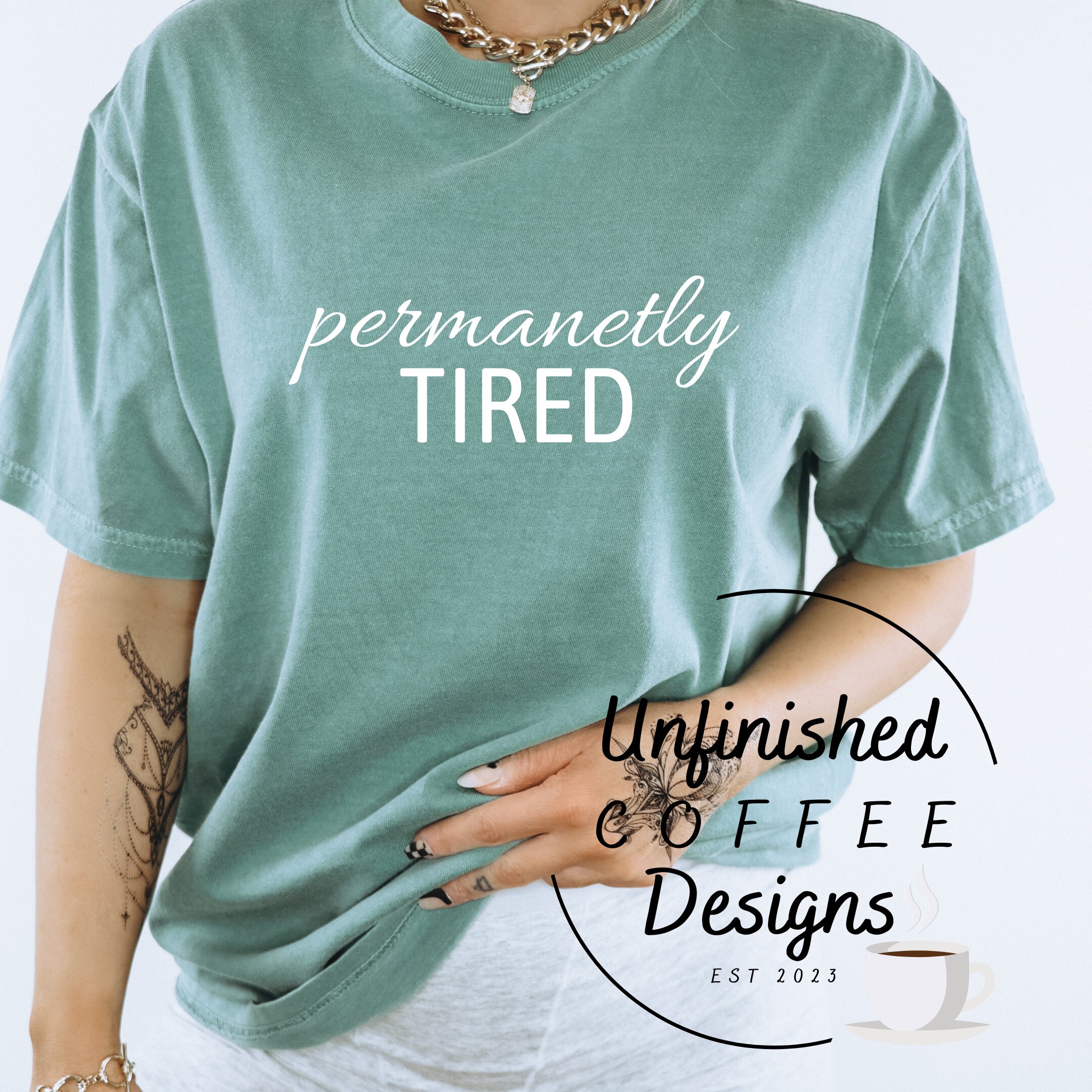 Permanently Tired SVG PNG Mom Life Svg Tired Moms Club Svg Always Tired ...