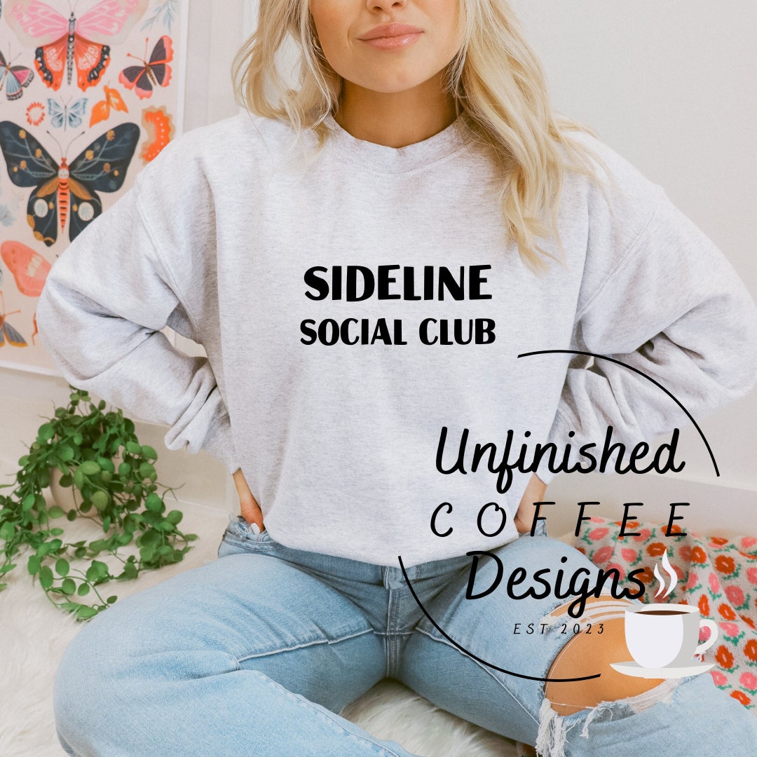 Sideline Social Club SVG PNG, Sports Mom Svg, Baseball Mom Svg ...