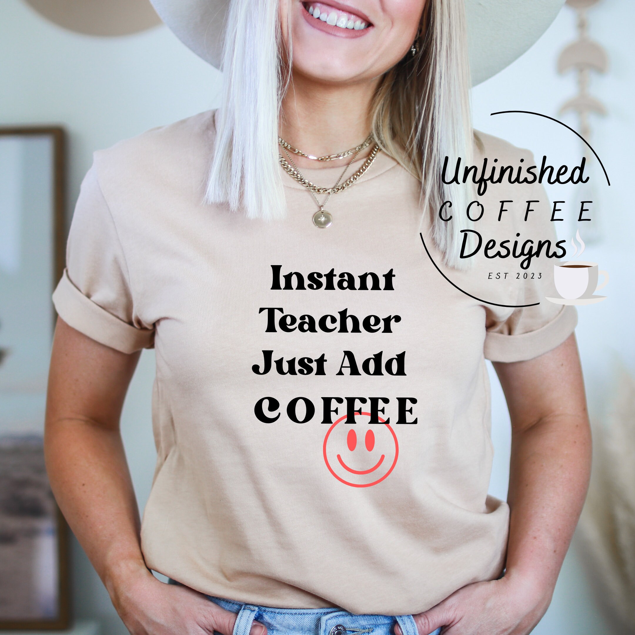 Instant Teacher Just Add Coffee Svg Png Teacher Svg Track to School Svg ...