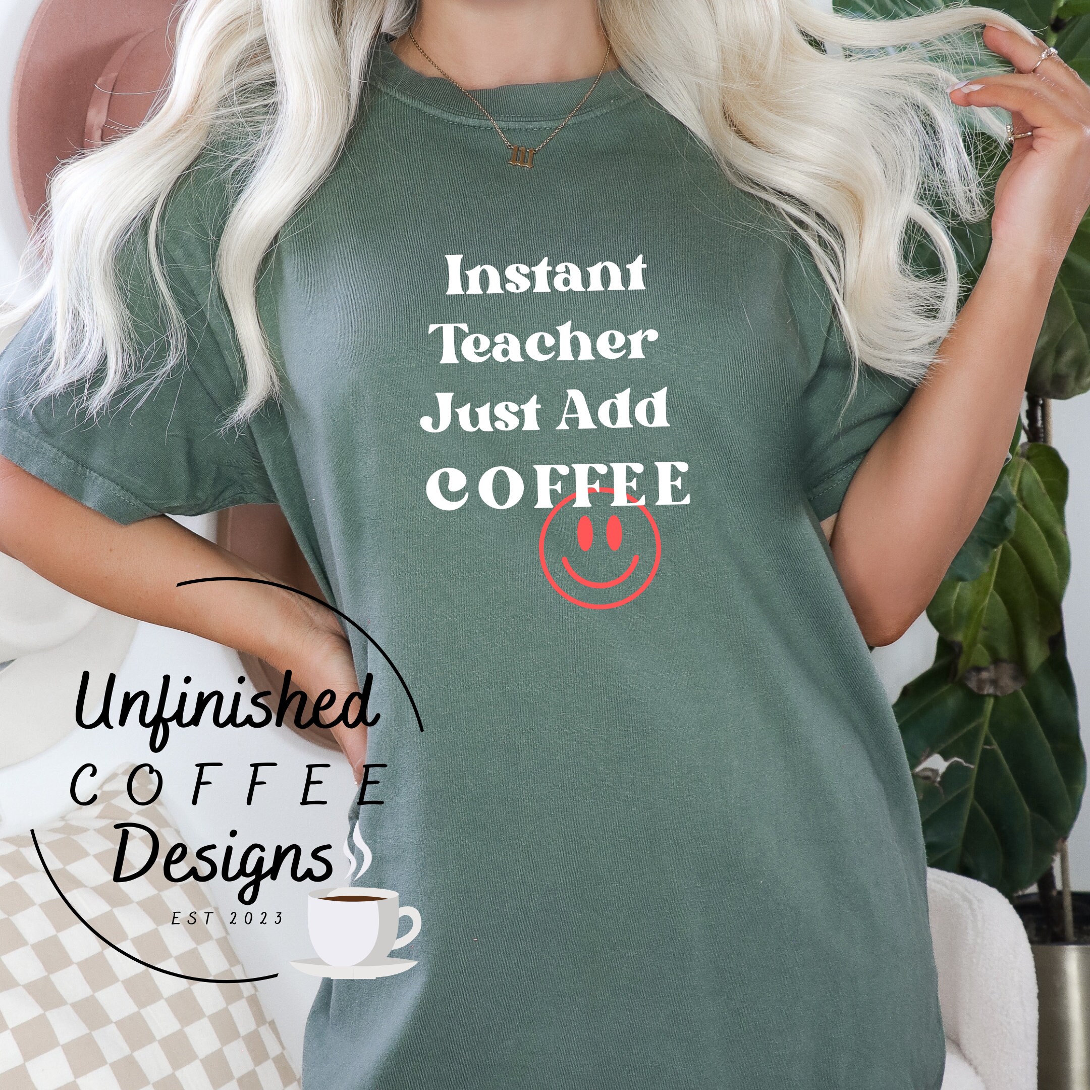 Instant Teacher Just Add Coffee Svg Png Teacher Svg Track to School Svg ...