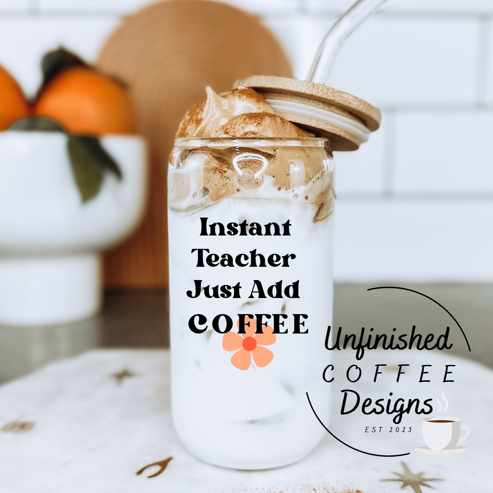 Instant Teacher Just Add Coffee SVG | PNG (digital Download) - Etsy