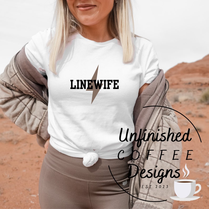 Linewife Lightning Bolt SVG PNG, Lineman Wife Design (digital Download ...