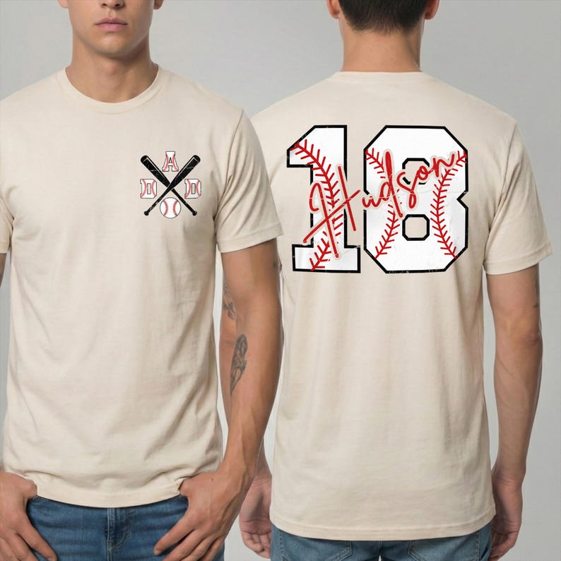 Baseball Dad Shirt, Custom Number Name Hoodie Sweatshirt Game Day Team ...