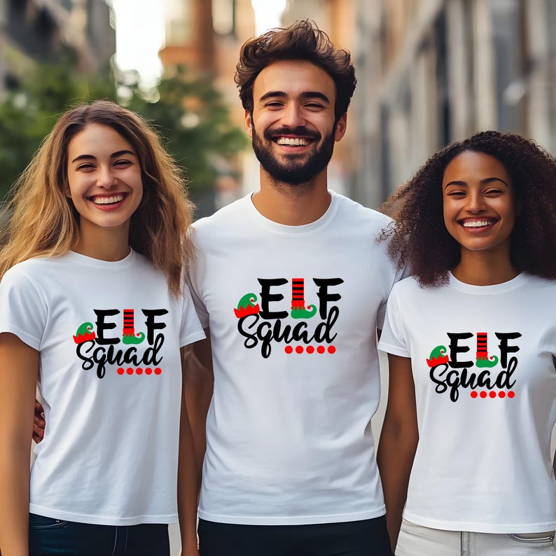 Personalized Elf Squad Shirt, Matching Christmas Family Tee, Custom ...
