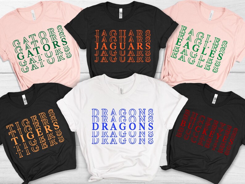 Custom Mascot Shirt, School Spirit Shirt, Game Day Shirt, Mascot Team ...