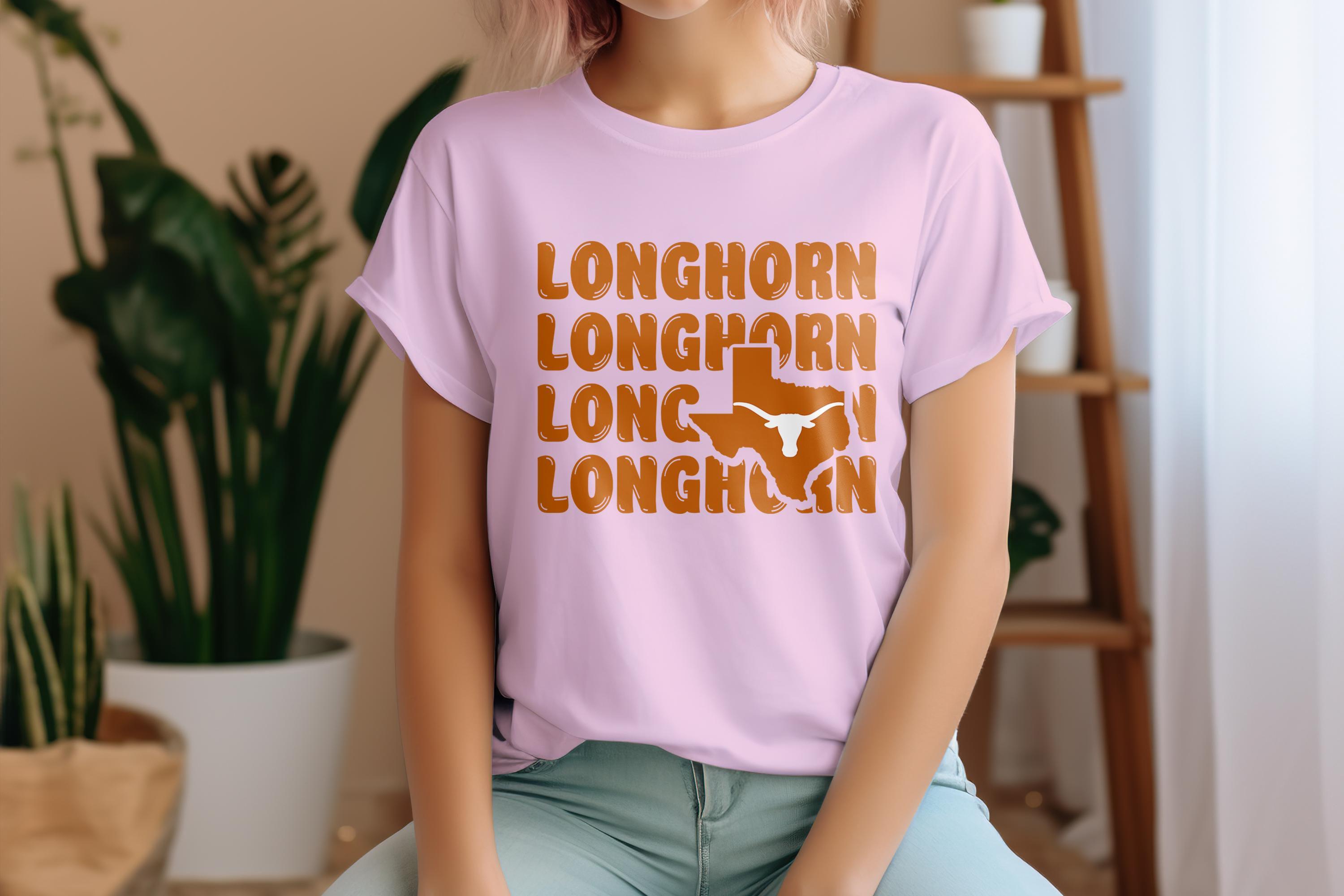 Longhorn Shirt, Longhorn Football Fan Shirt, Custom Mascot Shirt ...