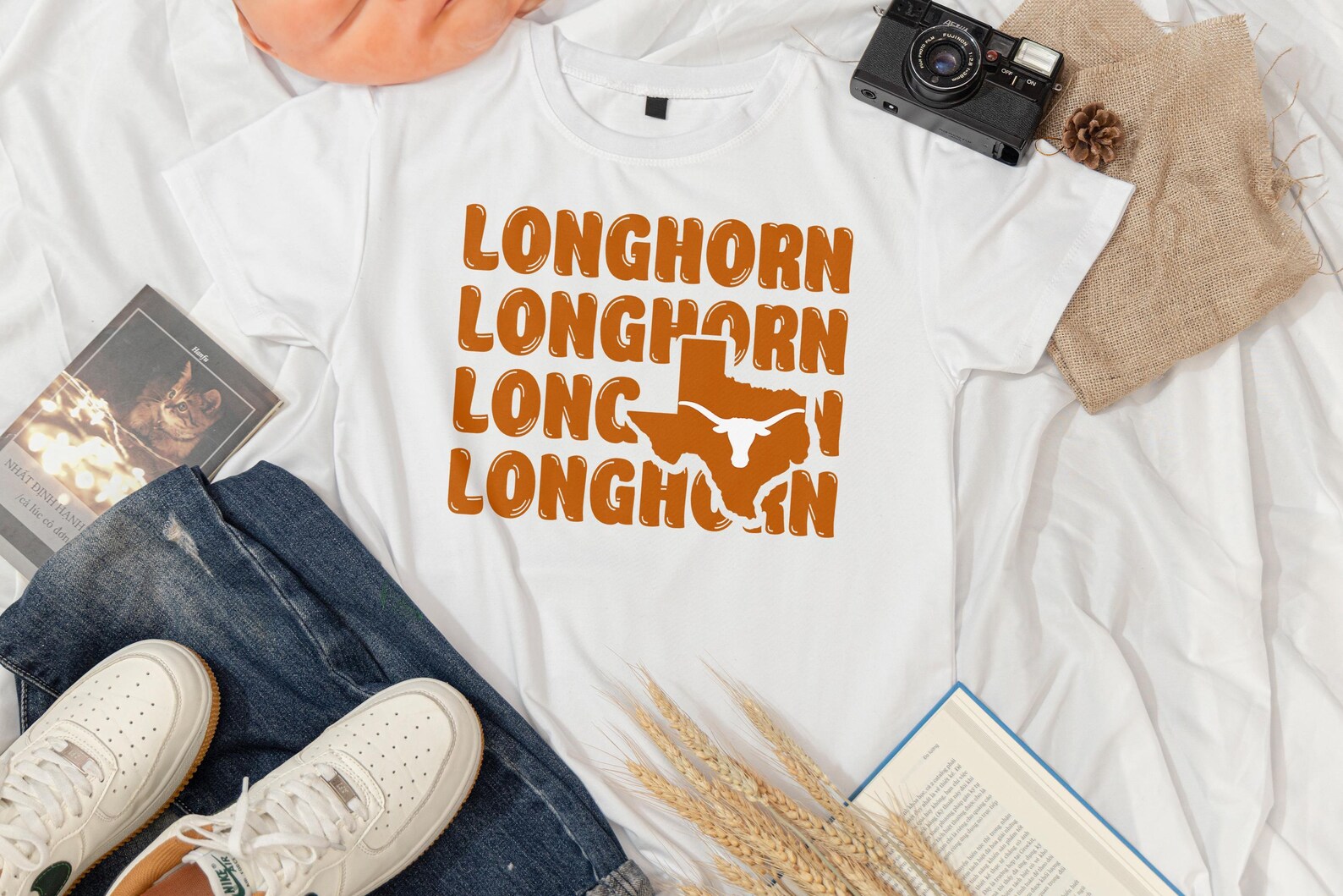 Longhorn Shirt, Longhorn Football Fan Shirt, Custom Mascot Shirt ...