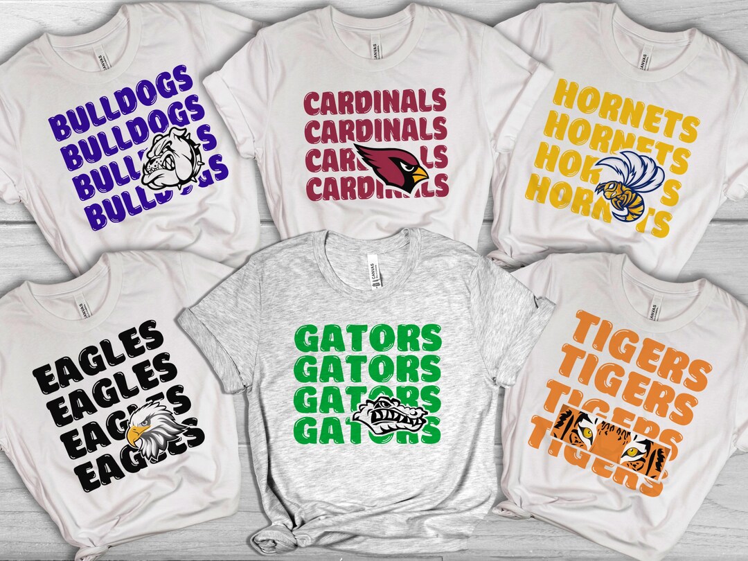 Favorite Team Shirt, Football Fan Shirt, Custom Mascot Shirt, School ...