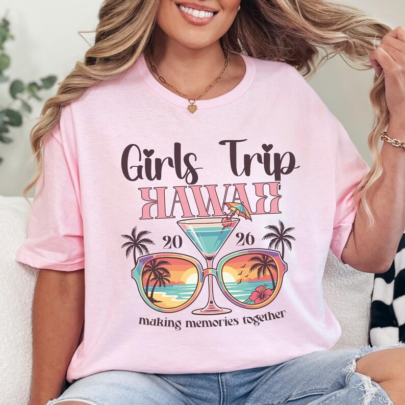 Hawaii Girls Trip 2026 Shirt, Hoodie, Group Vacation Matching Squad ...
