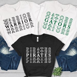 Custom Mascot Shirt, School Spirit Shirt, Game Day Shirt, Mascot Team ...