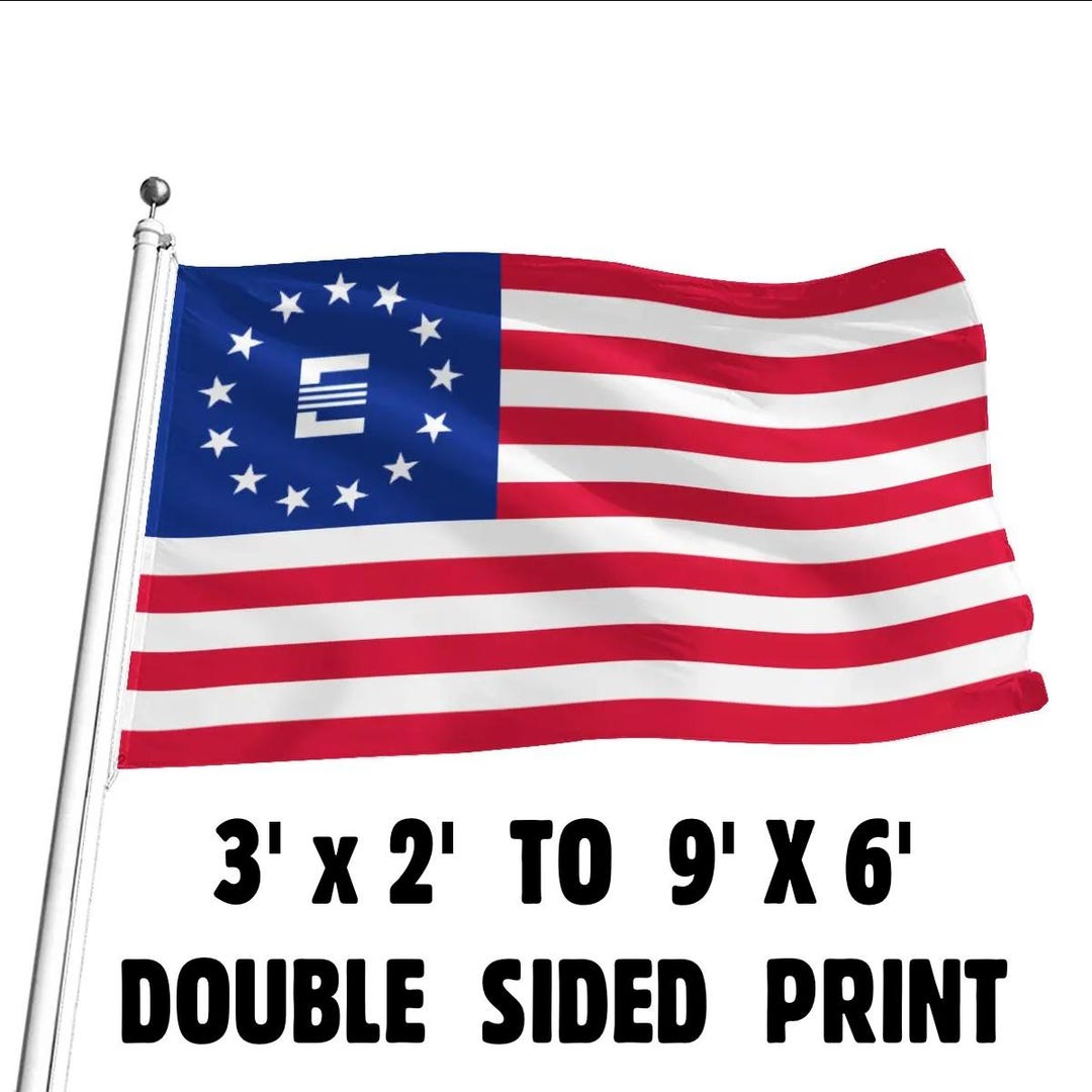Fallout Enclave Flag - Double Sided Print - Old World Pre War - Etsy