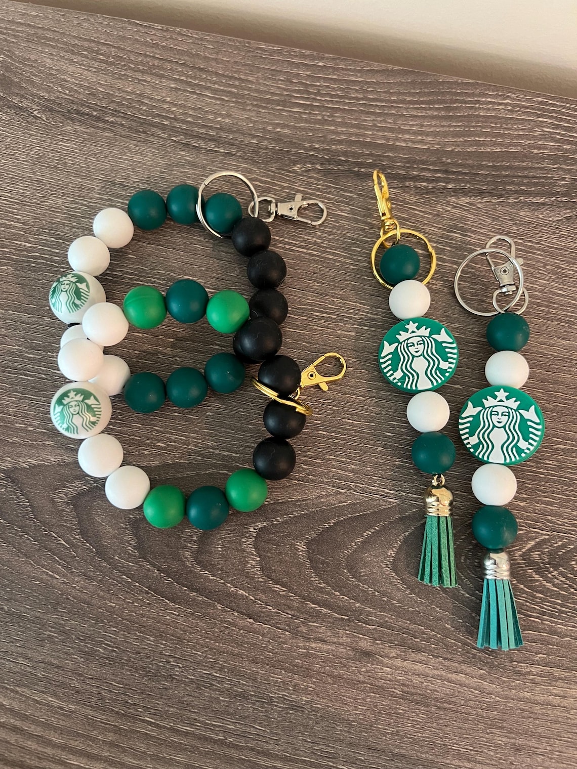 Custom “starbucks” Wristlets & Keychains - Etsy
