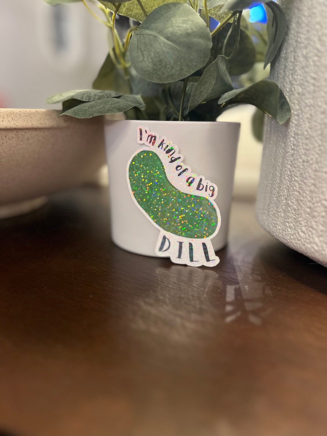 Holographic Big Dill Pickle Sticker - Etsy