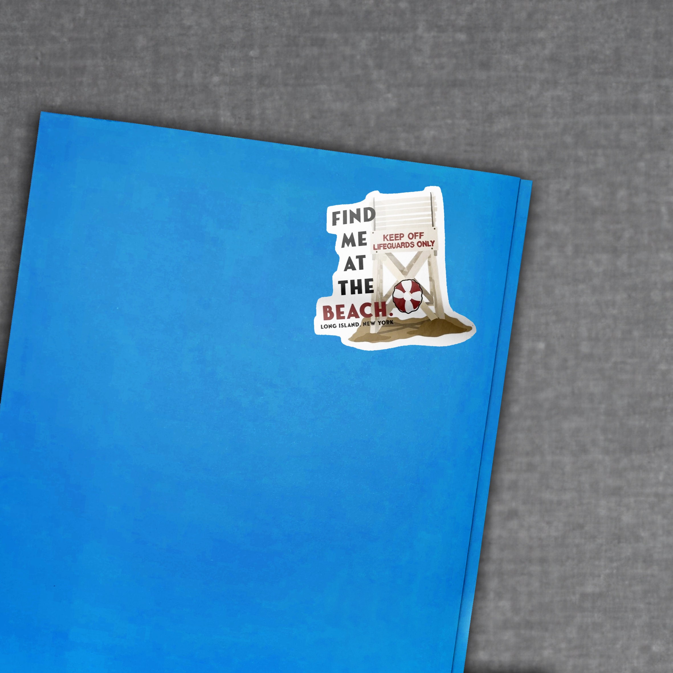 Long Island Beach Lifeguard Sticker - Etsy