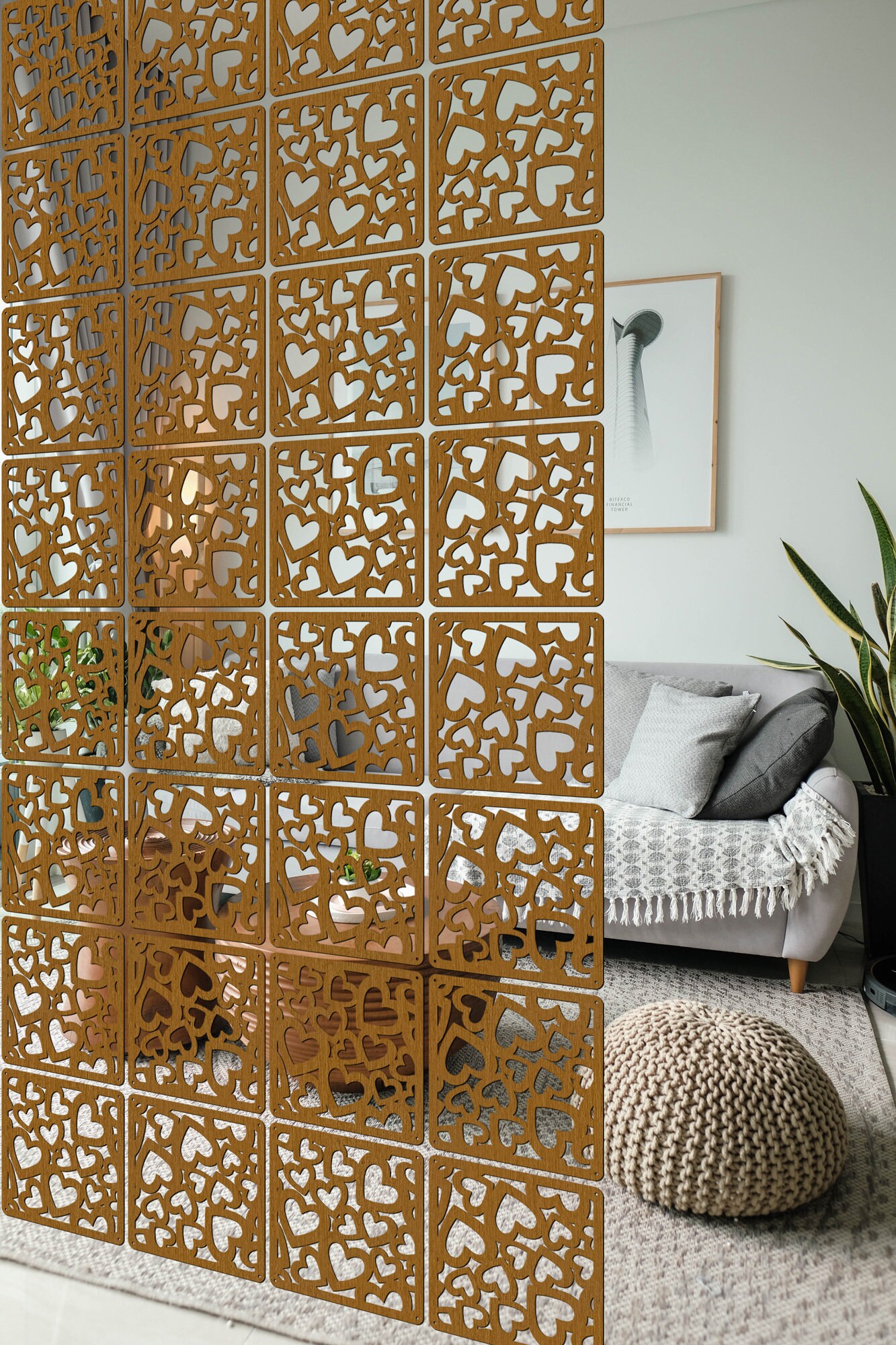 12pcs Hanging Screen Room Divider Panels, Partition Wall, Room Divider ...