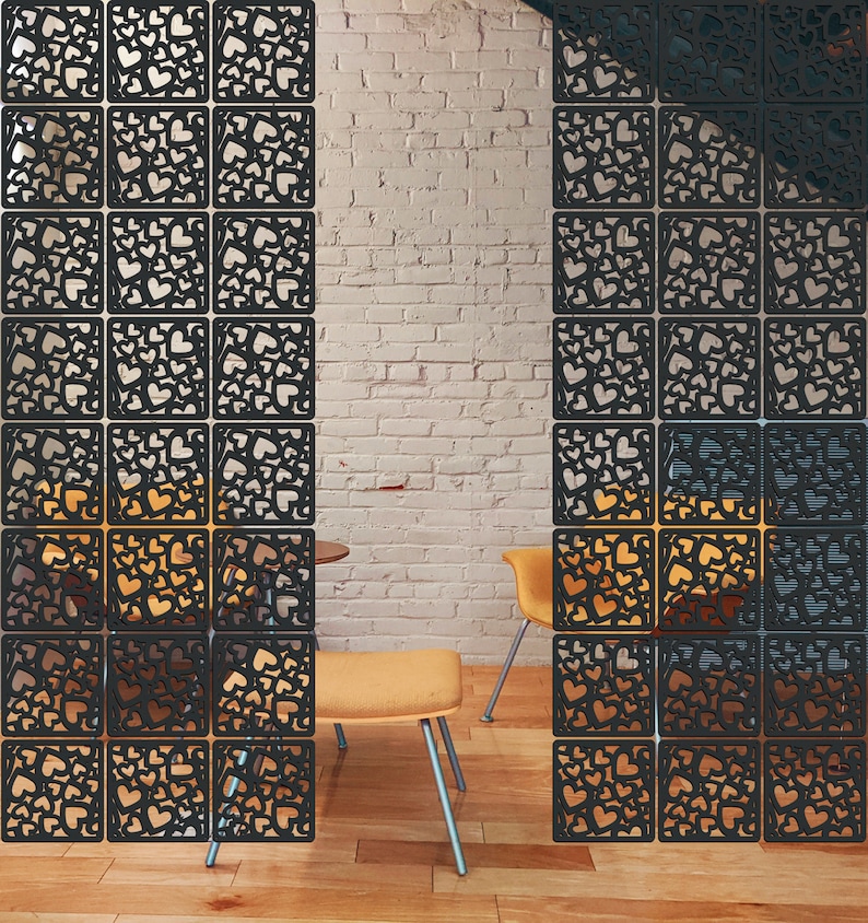 12pcs Hanging Screen Room Divider Panels, Partition Wall, Room Divider ...