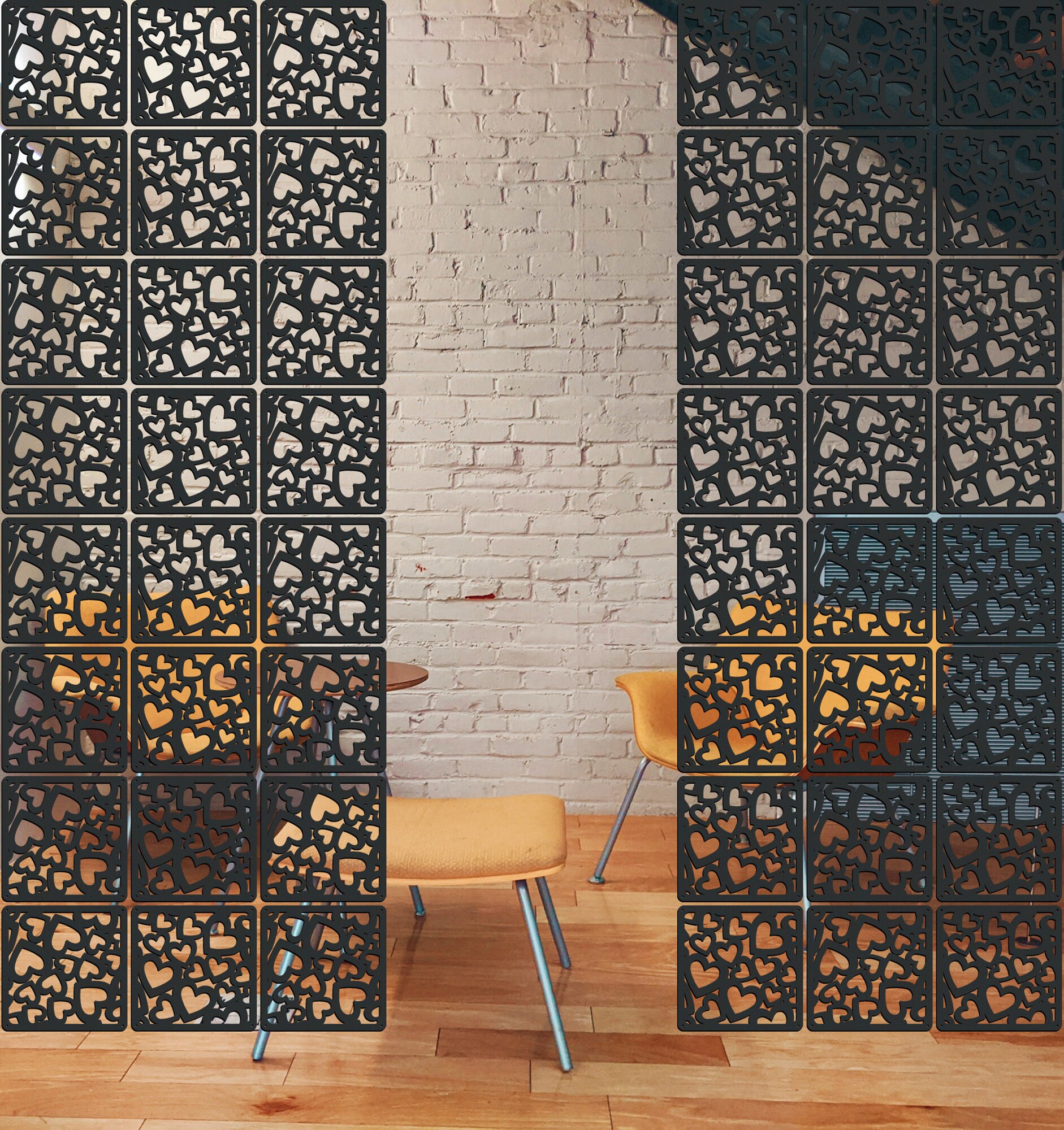 12pcs Hanging Screen Room Divider Panels, Partition Wall, Room Divider ...