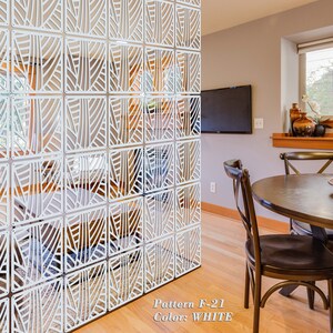 Room Separator, Wooden Hanging Room Divider Panels, Interior Partition ...