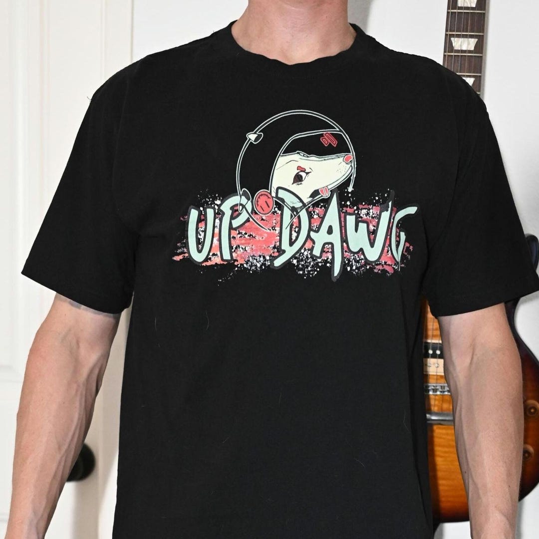 Premium Men's Graphic Tees - up Dawg Design - Pun Shirts - Hand Drawn ...
