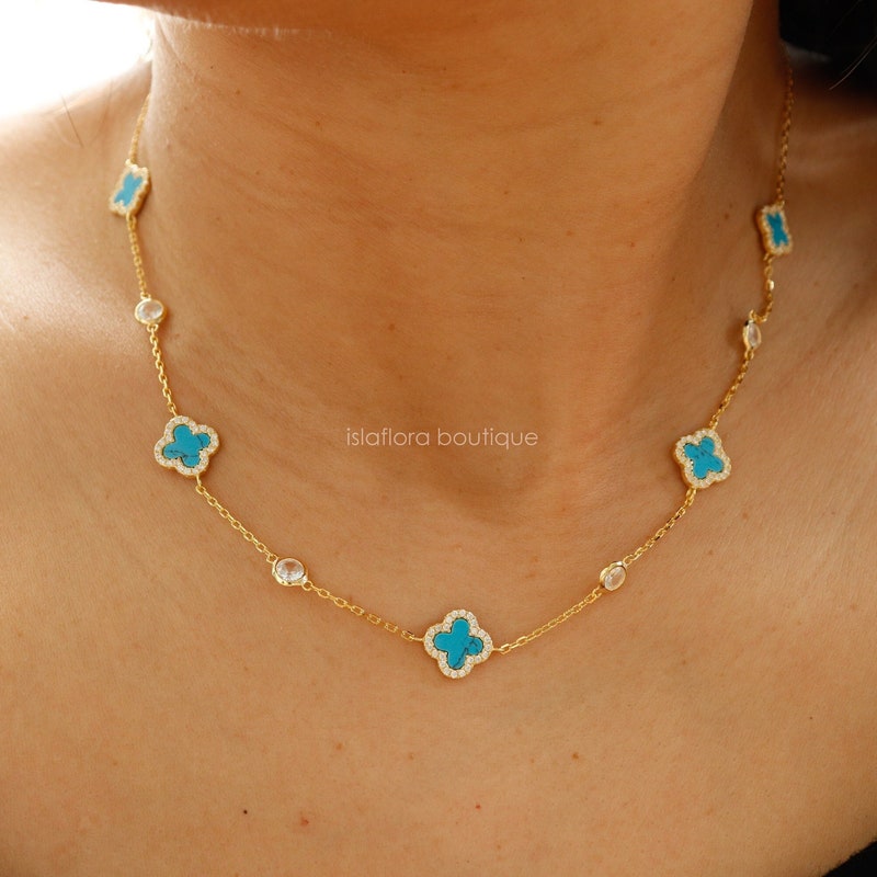Turquoise Clover - Etsy