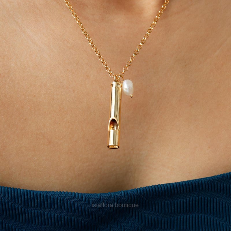 Gold Jewelry Whistle - Etsy