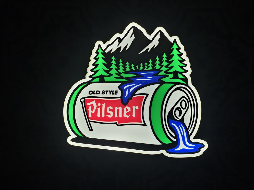 3D Printed Pilsner Can LED Lightbox – Bar Decor Sign - Etsy Canada