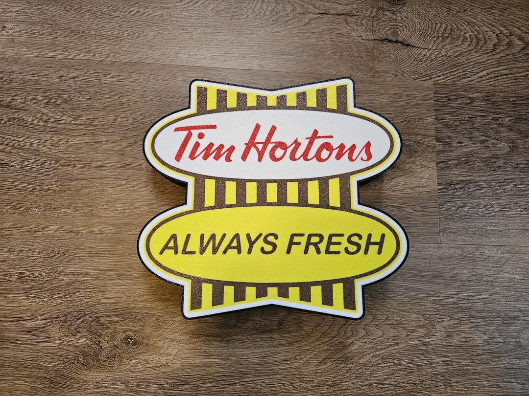 Tim Hortons Retro Logo - LED Lightbox Sign/lamp - FREE SHIPPING - Etsy