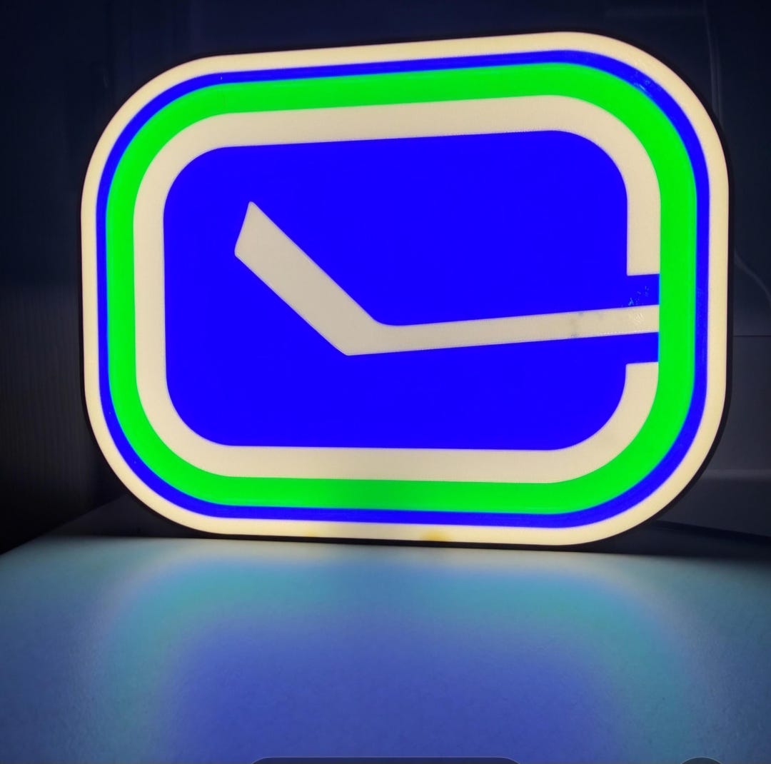 Canucks LED Lightbox Sign/lamp FREE SHIPPING - Etsy