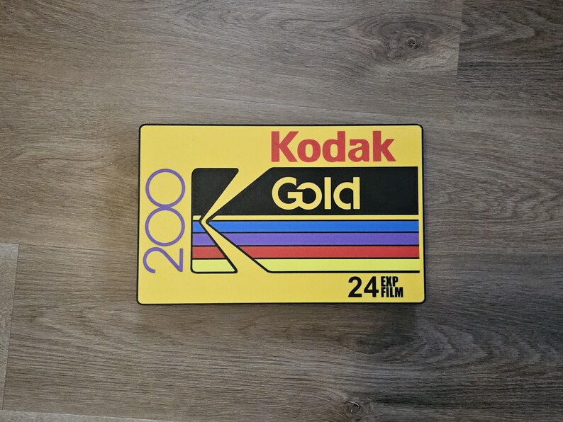 Kodak Gold LED Lightbox Sign - 3D Printed Decor - Etsy