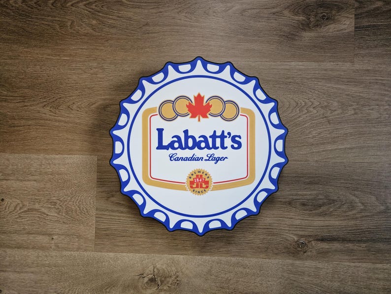 Enseigne lumineuse rétro à LED avec bouchon de bouteille de bière avec ...