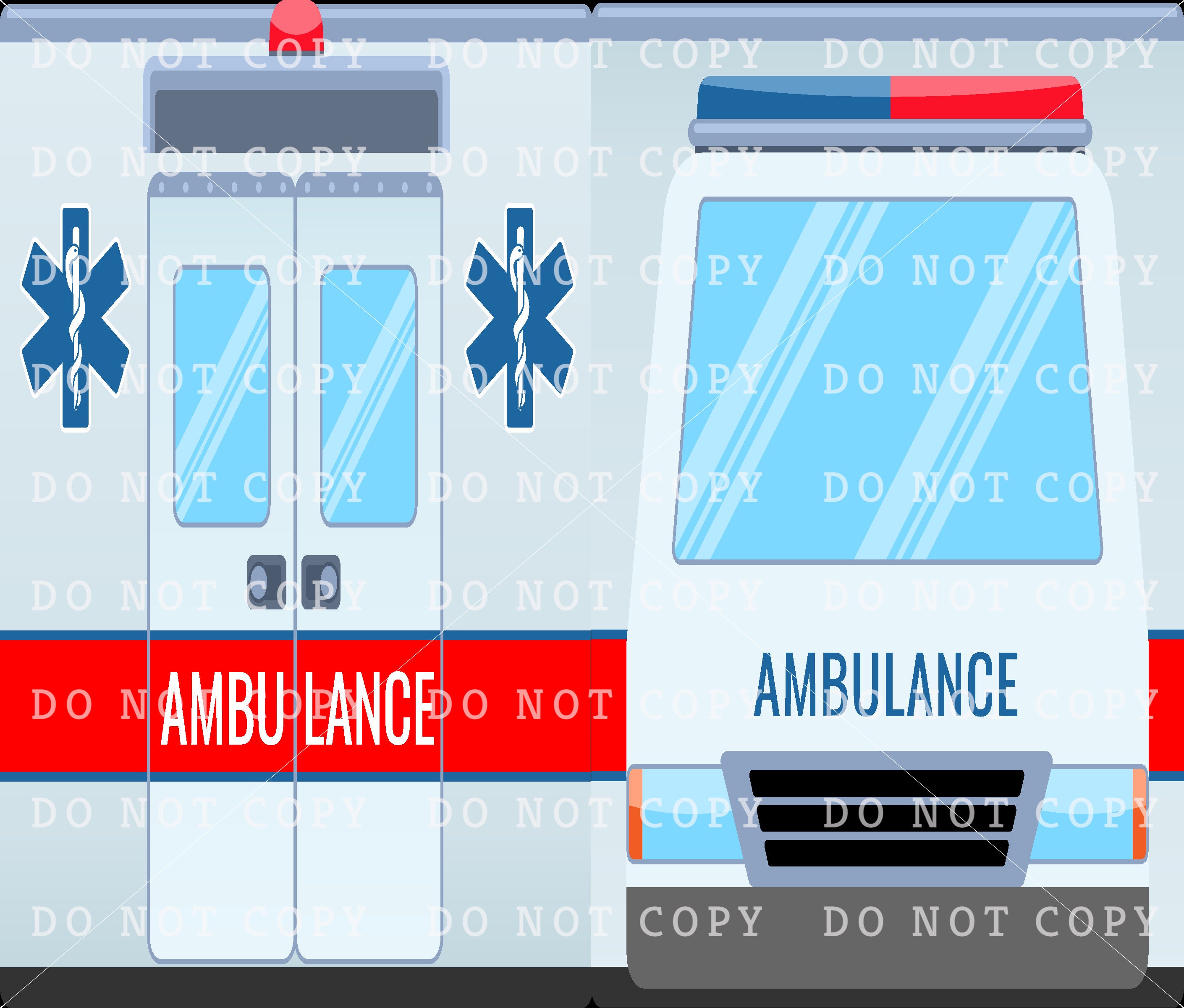 Ambulance (+ 8 FREE Designs!) - 20oz Straight Skinny Tumbler Full Wrap ...