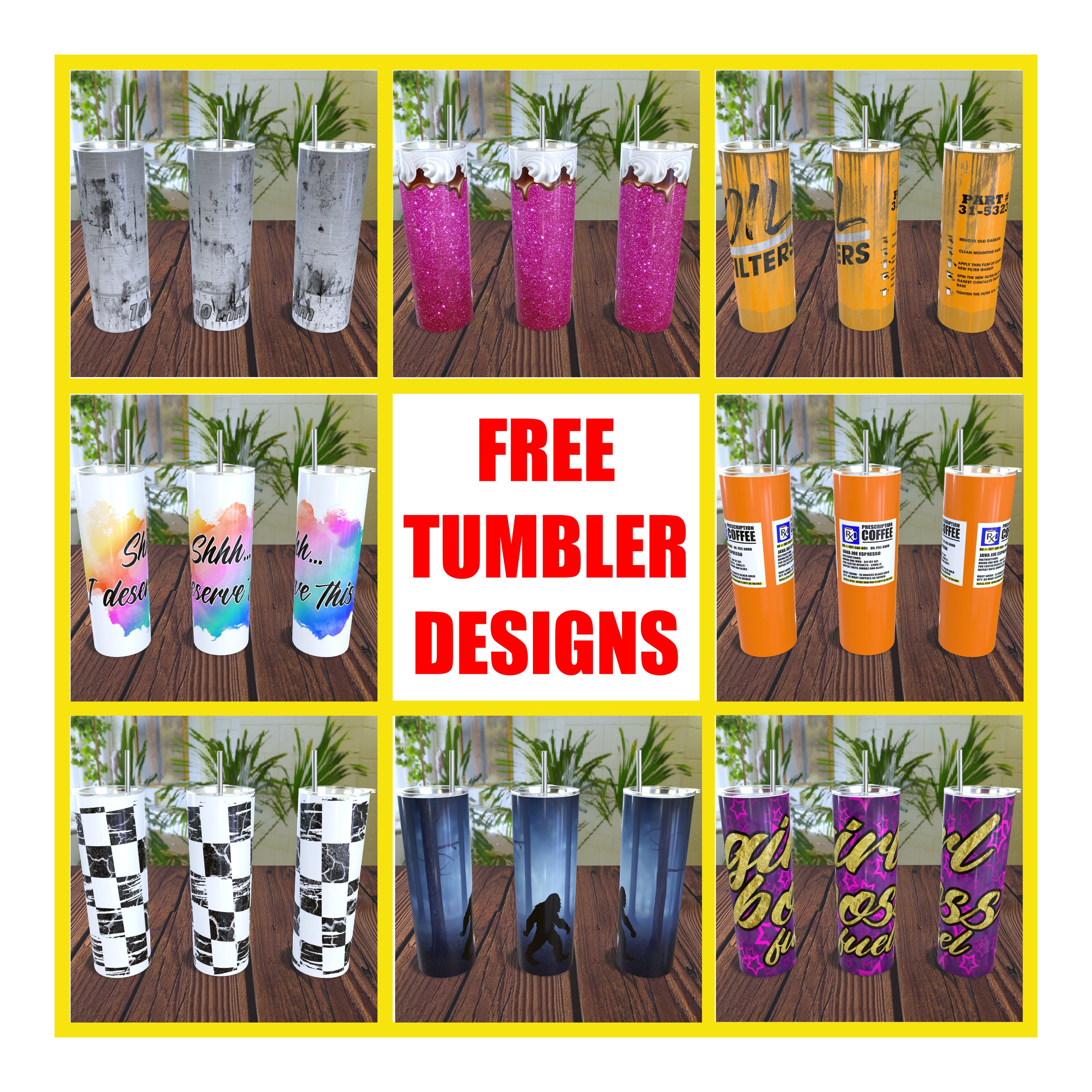 Shipping Box Label Tumbler Wrap Template – PNG Digital Download - Etsy