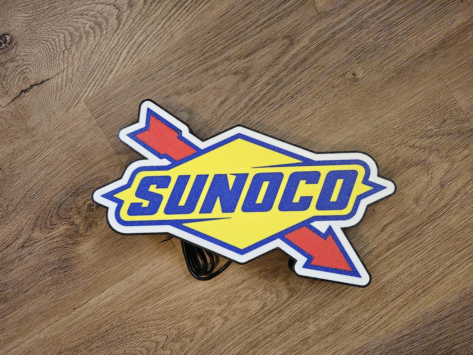 Sunoco LED Lightbox Sign – 3D Printed Garage Decor - Etsy