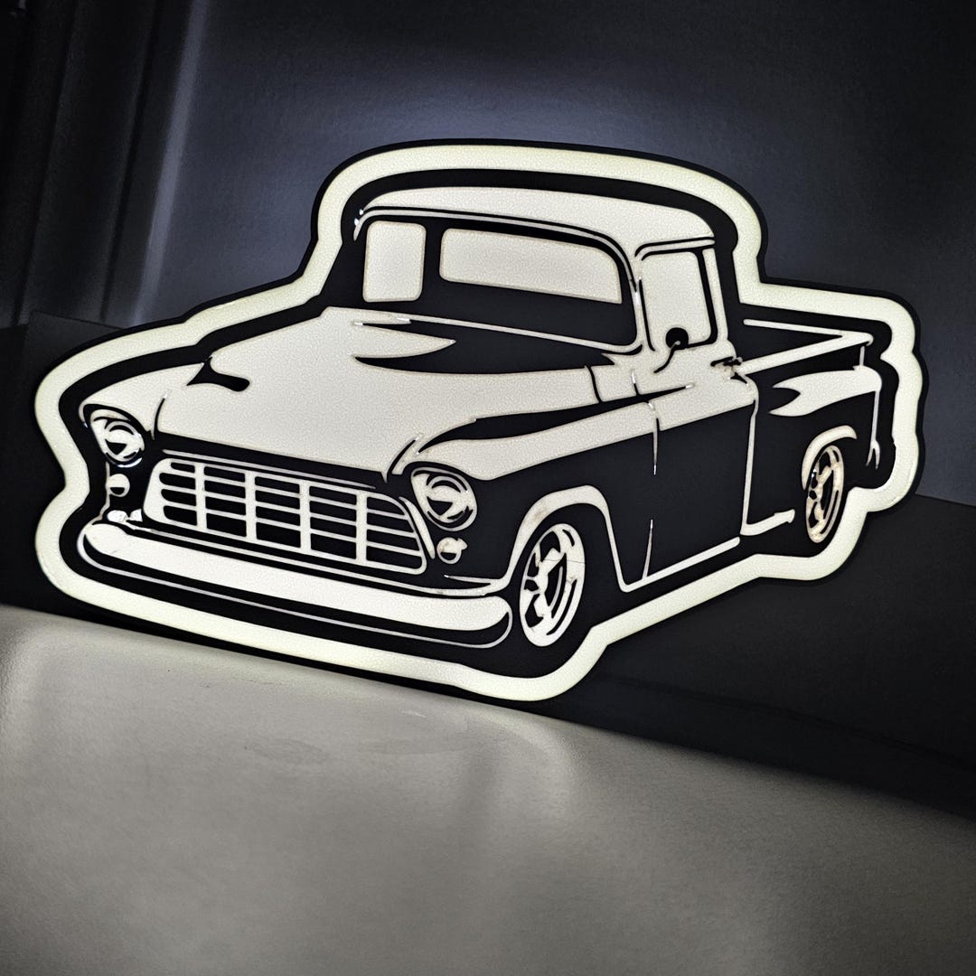 LED Lightbox 1955 Chevrolet Pickup - Etsy