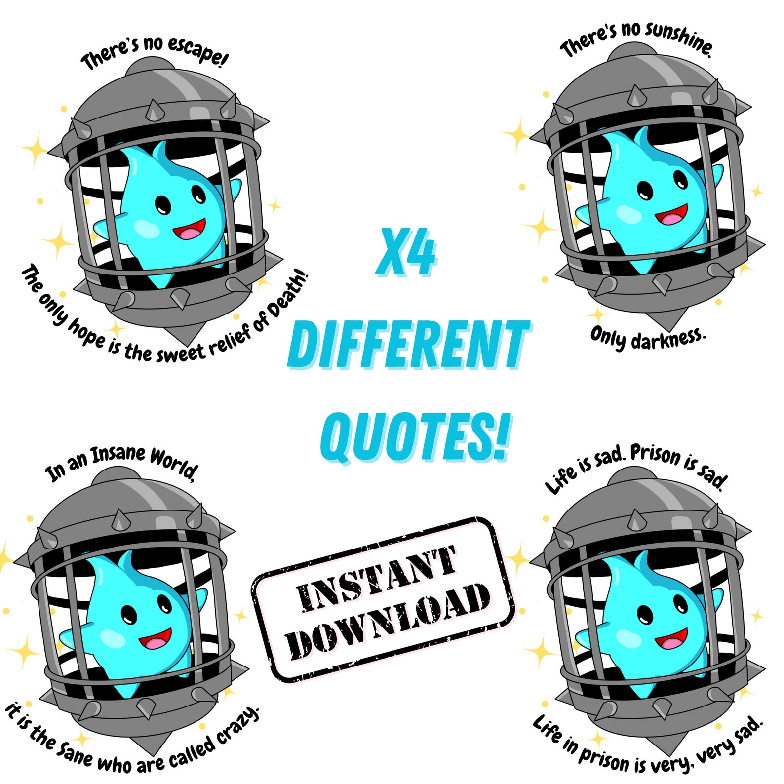 There's No Escape, Luma Star Quote PNG Digital Download - Etsy