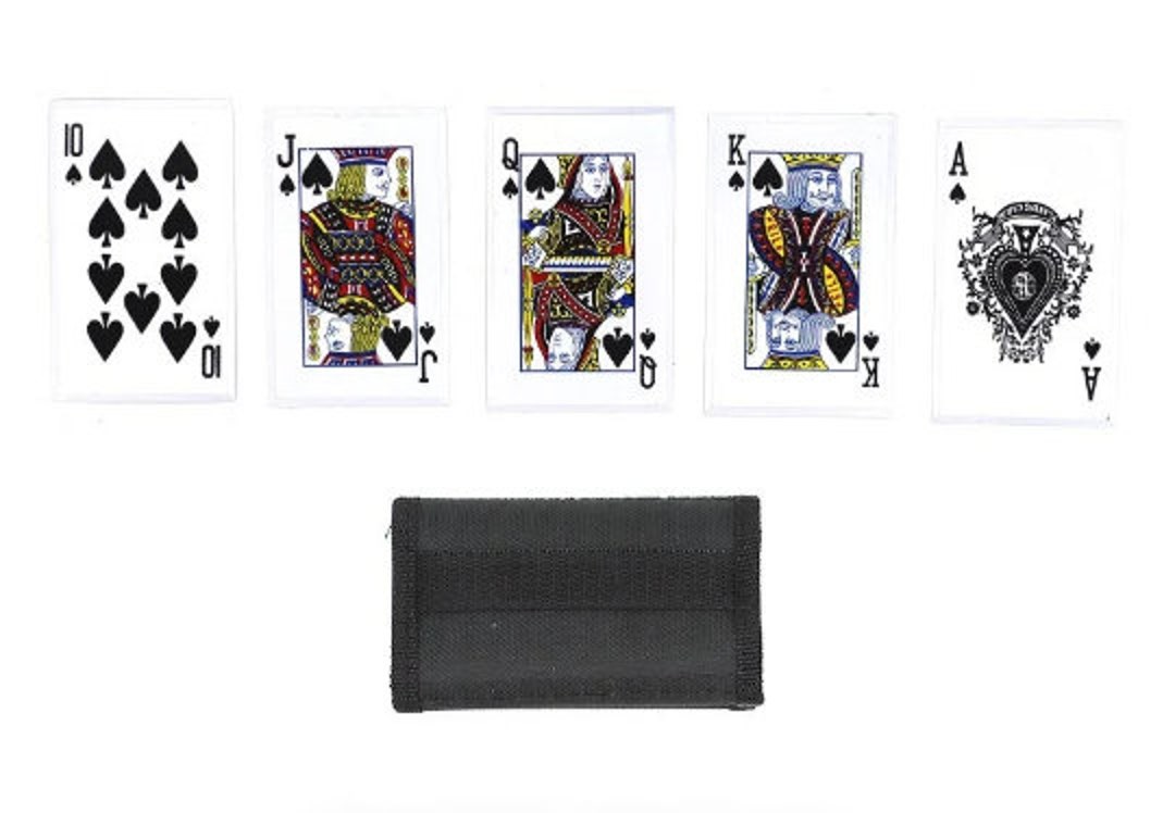 5pc Throw Card Set Royal Flush - With Storage Pouch - Etsy