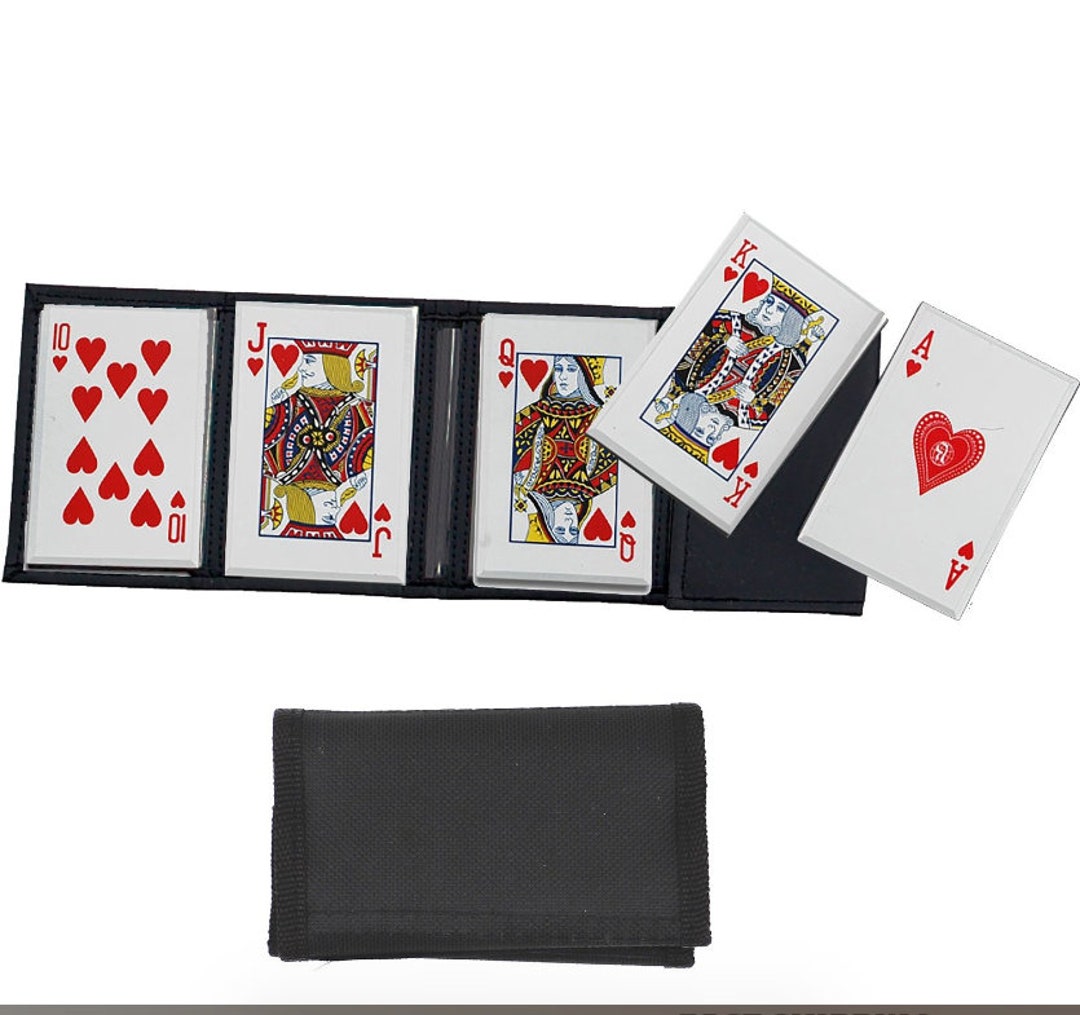 5pc Throw Card Set Royal Flush- Hearts - With Storage Pouch - Etsy