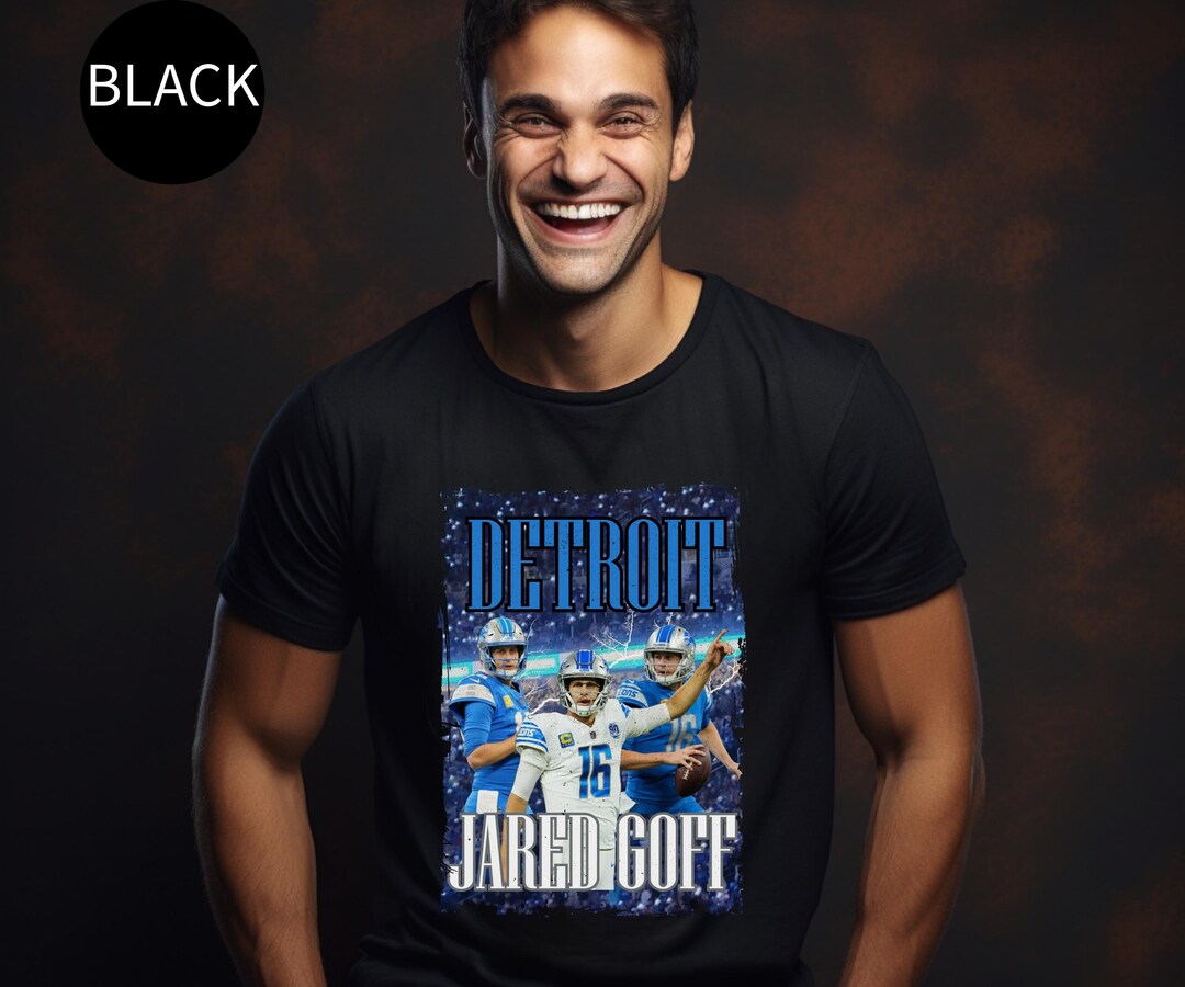 Jared Goff Tshirt Detroit Lions Football Shirt NFL Superbowl Campbell ...