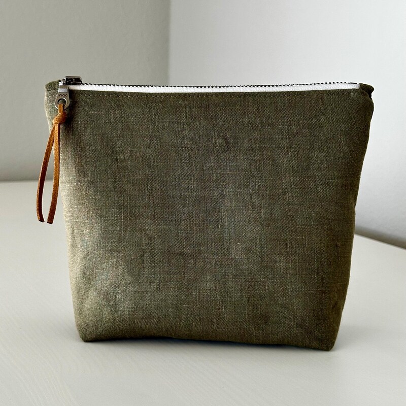 Linen Cosmetic Bag - Etsy