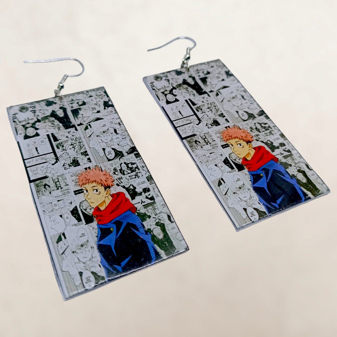 Yuji Itadori Earrings Jujutsu Kaisen Jewelry Anime Lovers Earrings