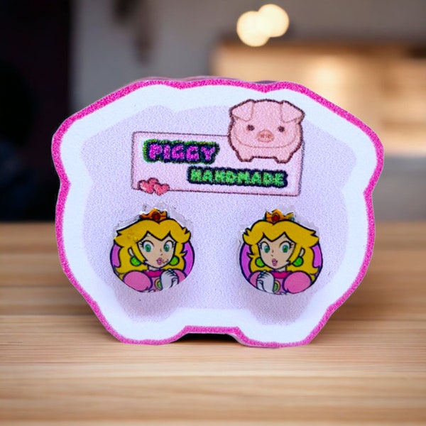 Peach Earrings - Etsy