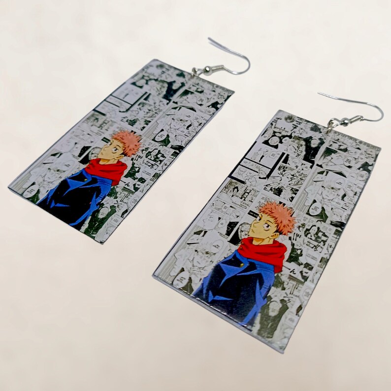 Yuji Itadori Earrings Jujutsu Kaisen Jewelry anime Lover's Earrings ...