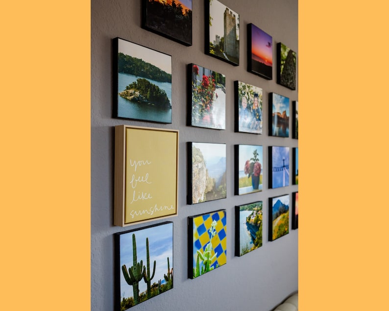 Handmade Mixtiles Bundle - Personalized 8x8 Photo Tiles, Custom Wall ...