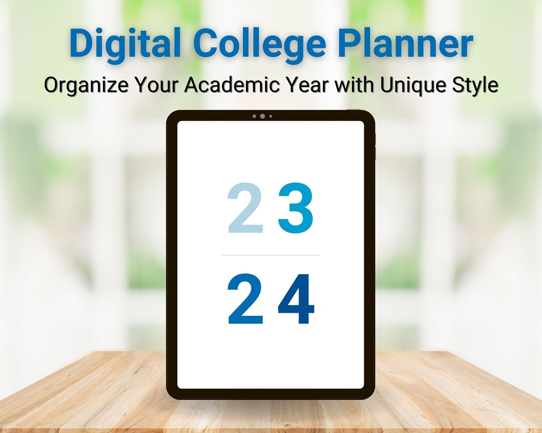 Modern Digital College Planner | Digital College Planner Template - Etsy