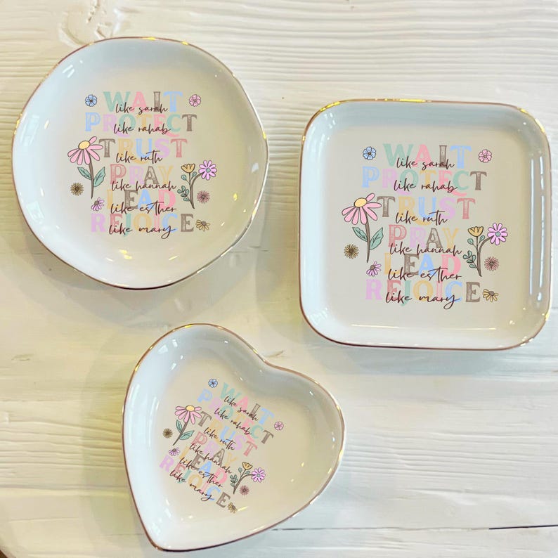 Women of the Bible Ring Dish: Watercolor Christian Gift - Etsy