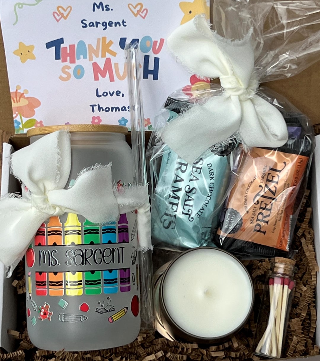 Teacher Gift Box | Personalized Teacher Gift Set | Custom Teacher Gift ...